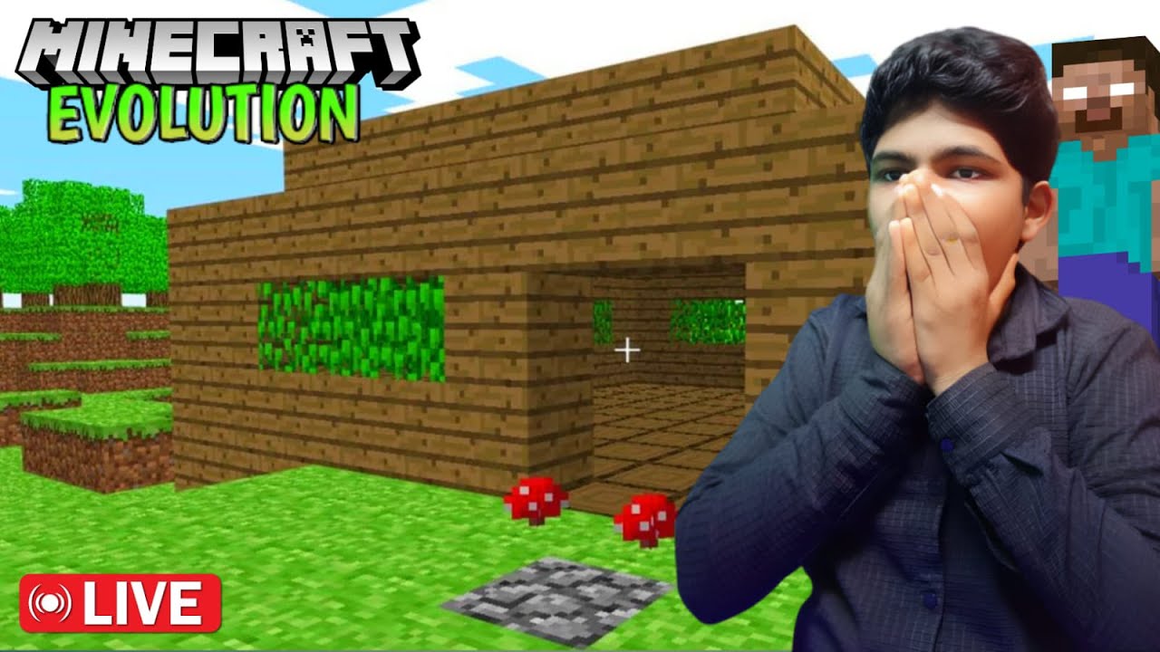 PLAYING MINECRAFT OLDEST VERSION IN MINECRAFT EVOLUTION [EP 2] - YouTube