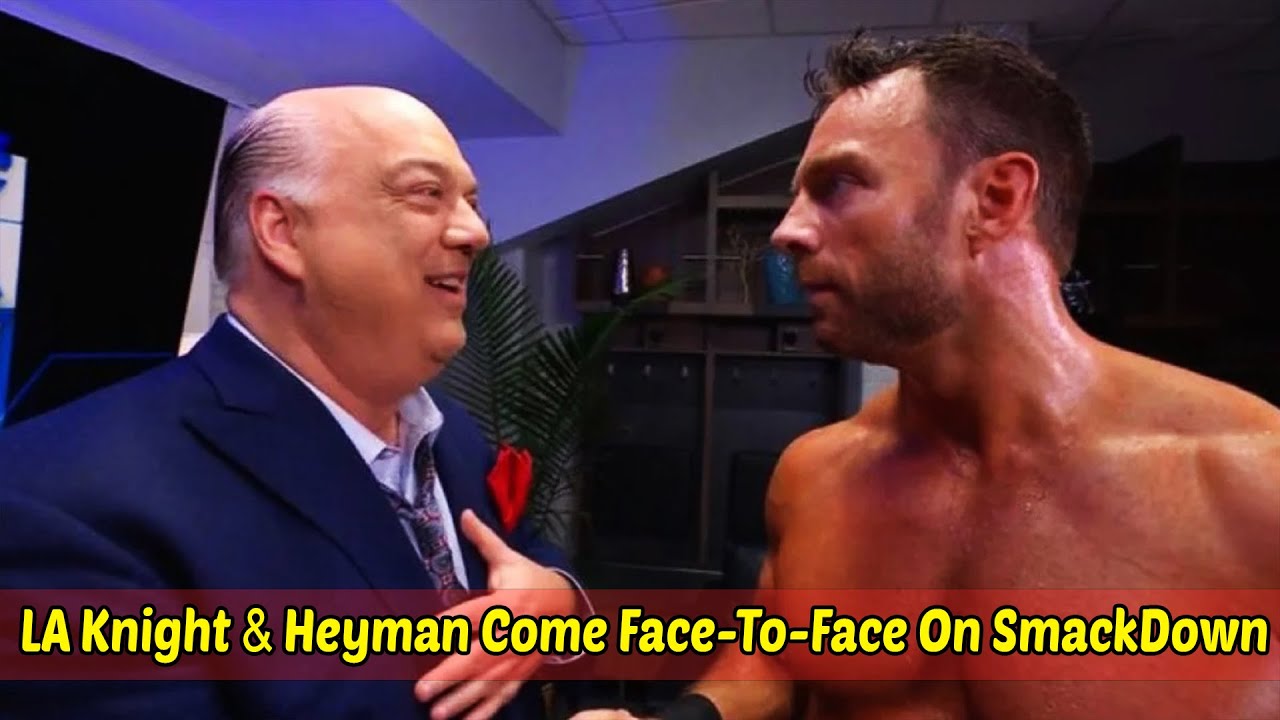 LA Knight and Paul Heyman Come Face To Face On SmackDown - YouTube