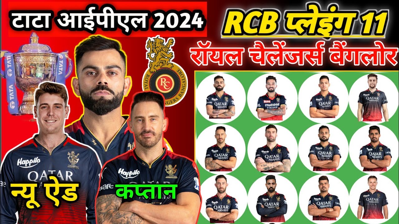 IPL 2024 – Royal Challengers Bangalore Best Playing 11| RCB Playing 11 ...