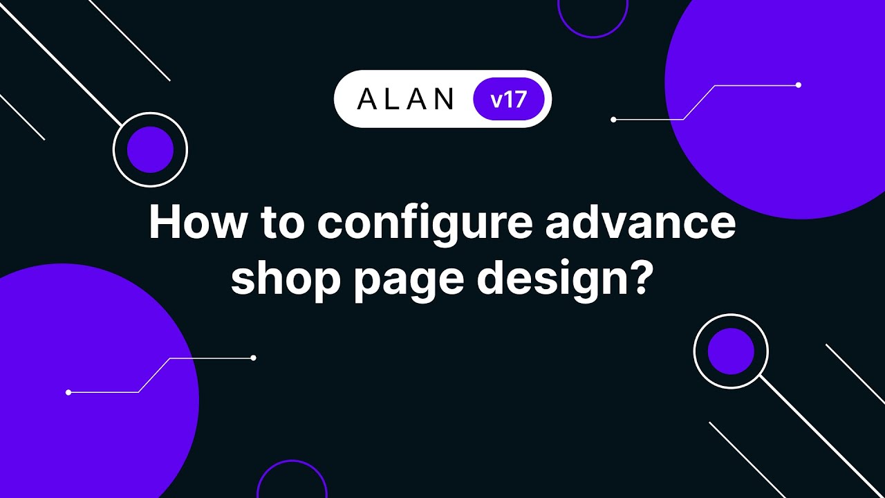 How to configure advance shop page design? - YouTube