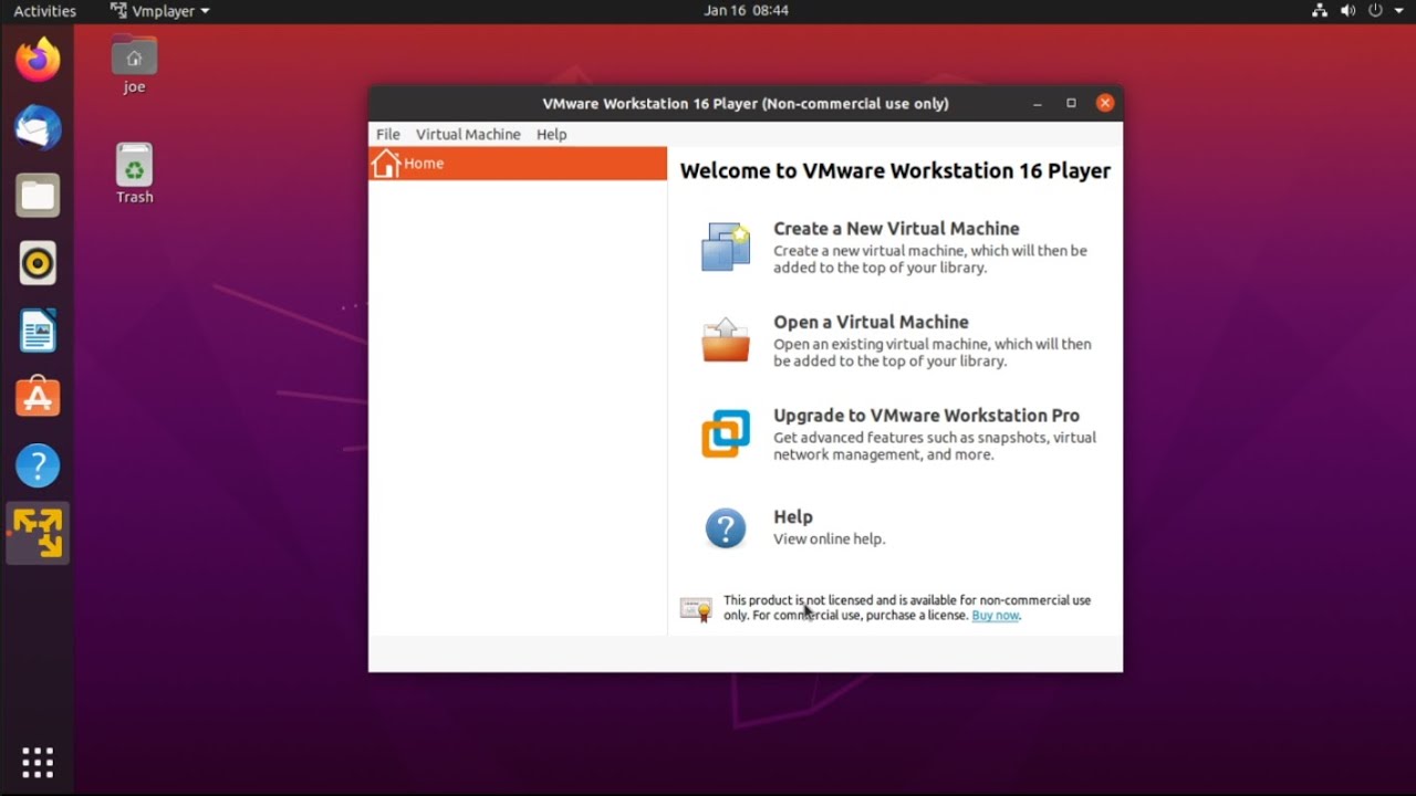 Install VMWare Workstation 16 Player in Ubuntu 20.04 - YouTube