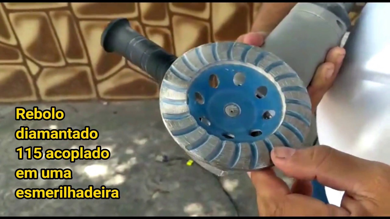Dica para colocar piso sobre piso.Como usar o rebolo diamantado lixar a ...