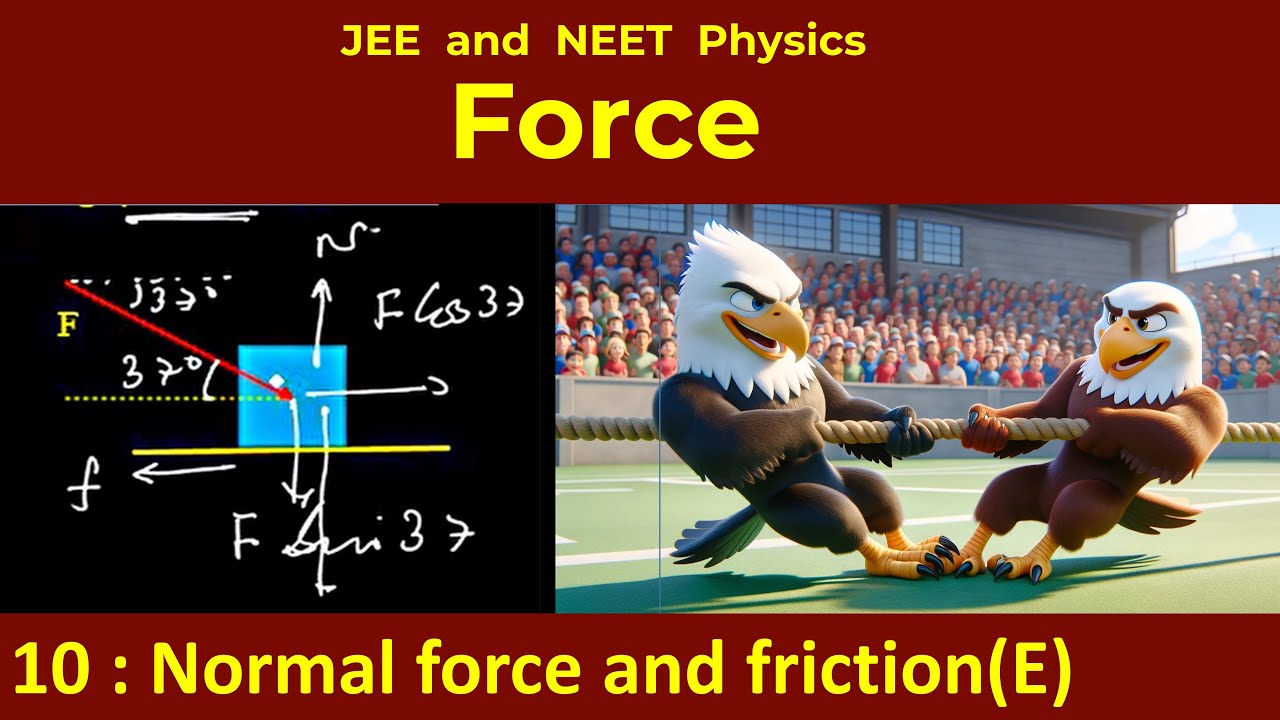 10. Newtons laws of motion | Normal force and friction | Example | IIT ...