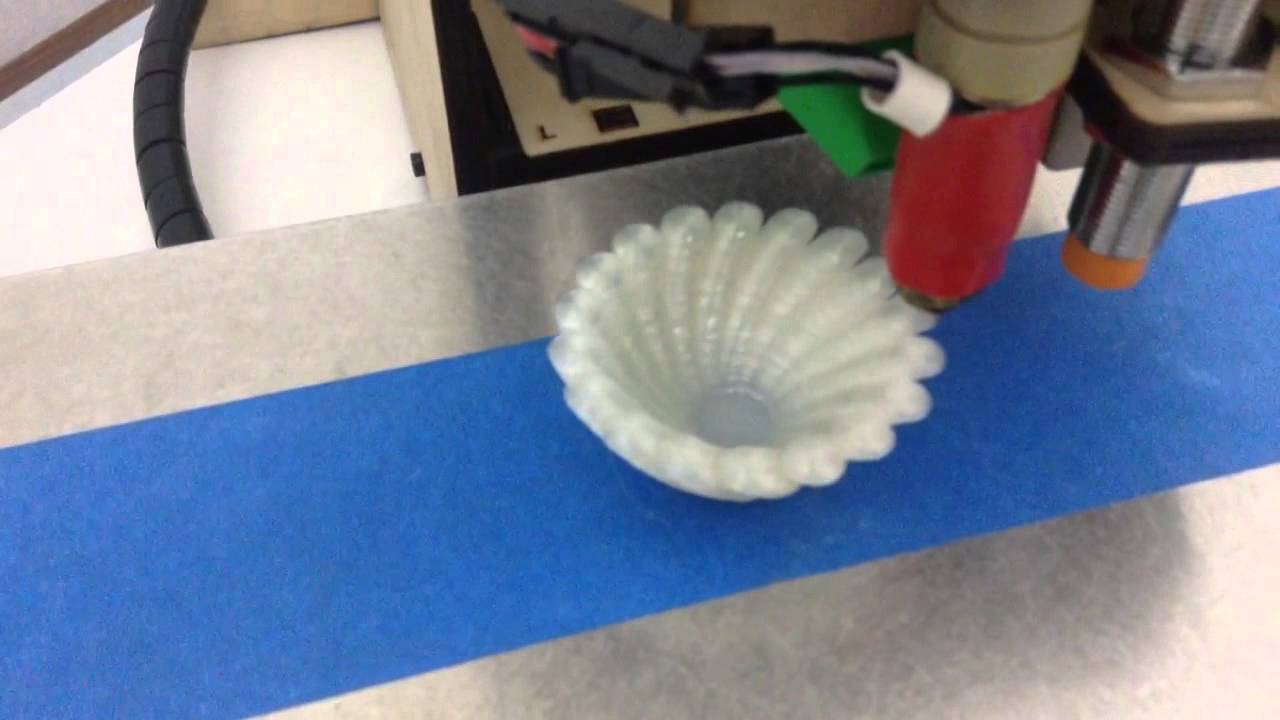String Vase 9 (thingiverse # 266717) printed on a Printrbot Simple ...