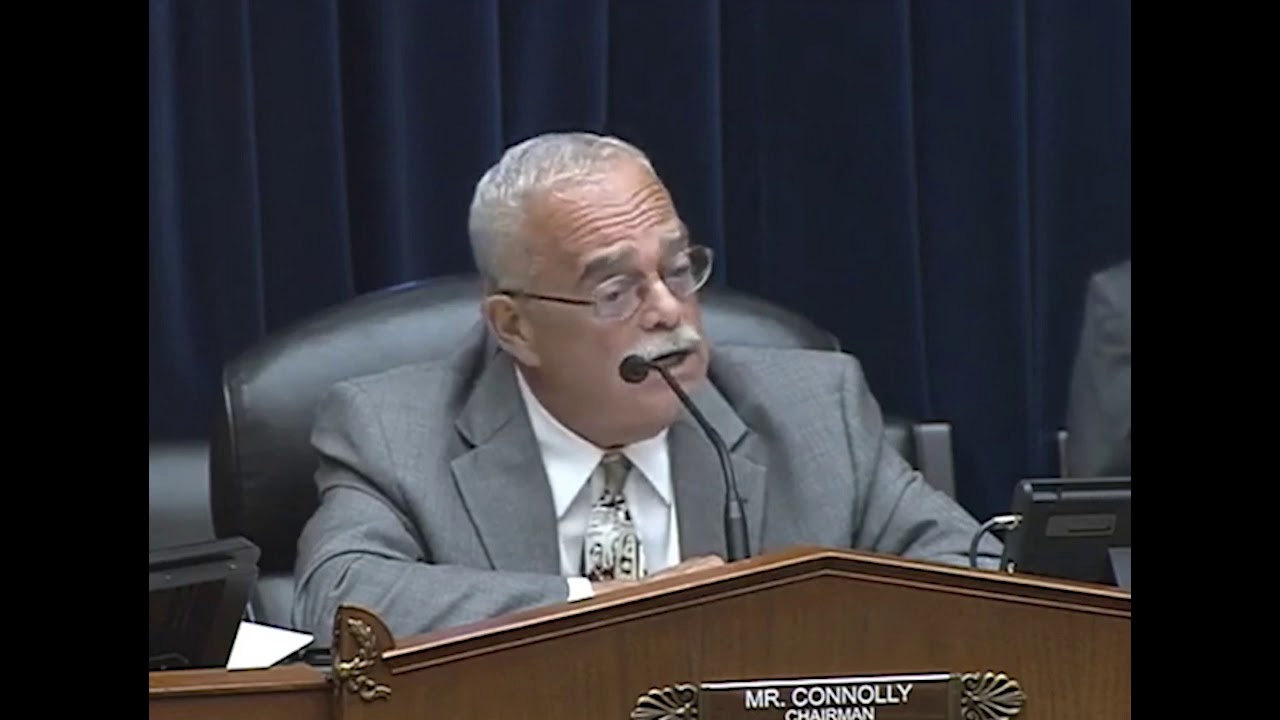 Rep. Connolly Opening: Hearing on Overseeing the Overseers - YouTube