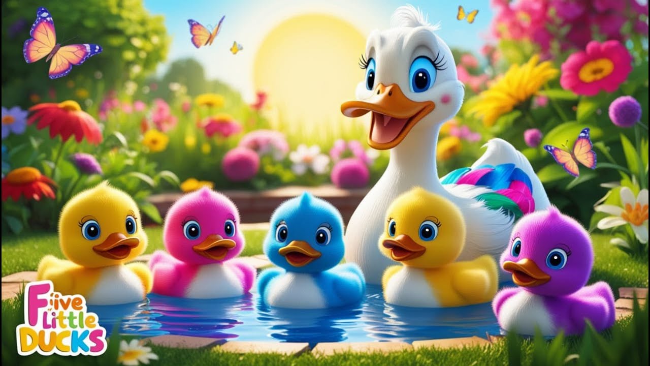 Five Little Ducks | Duck Song for Toddlers | Ducks Dance - YouTube