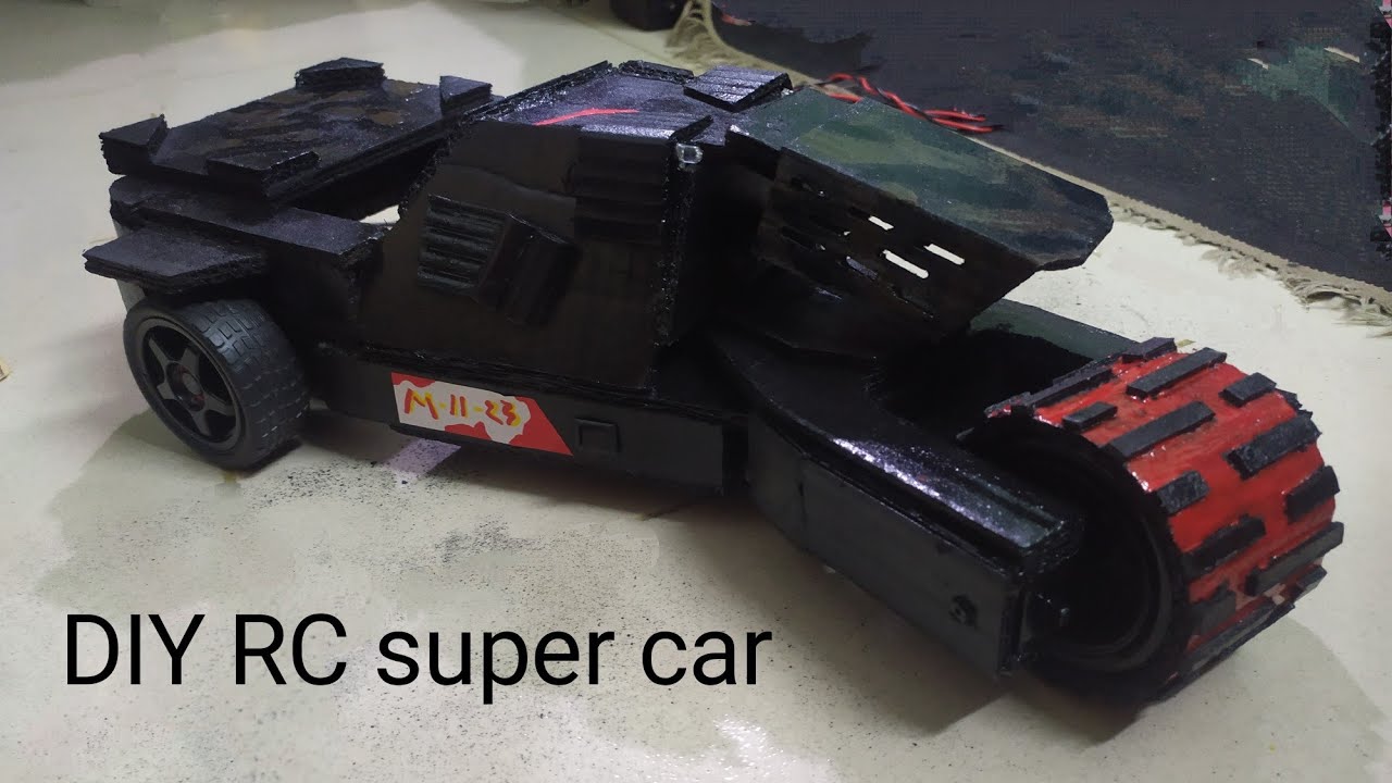 How to make a RC car . An awesome RC car. DIY cardboard RC super car ...