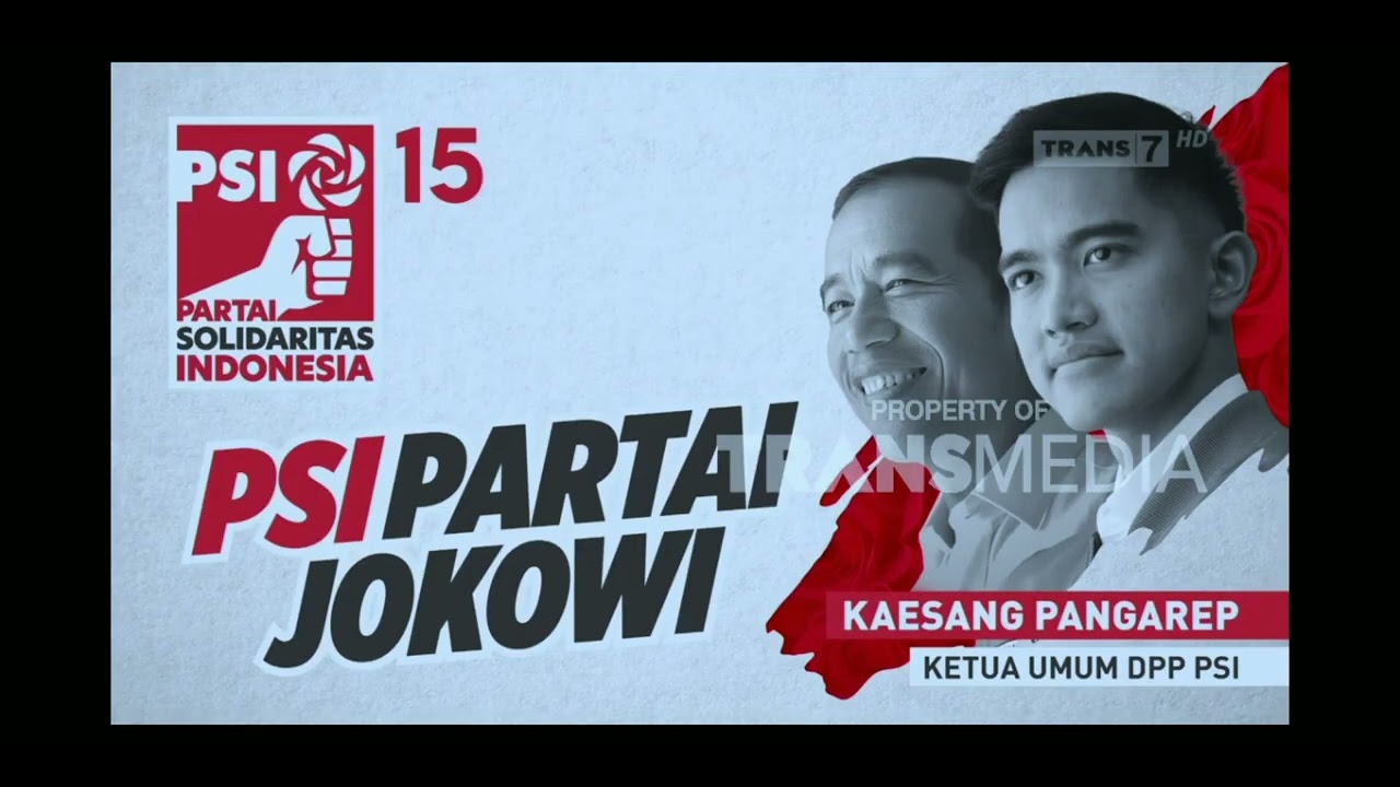 Partai Solidaritas Indonesia • PSI Partai Jokowi • TVC Edisi 2024 ...