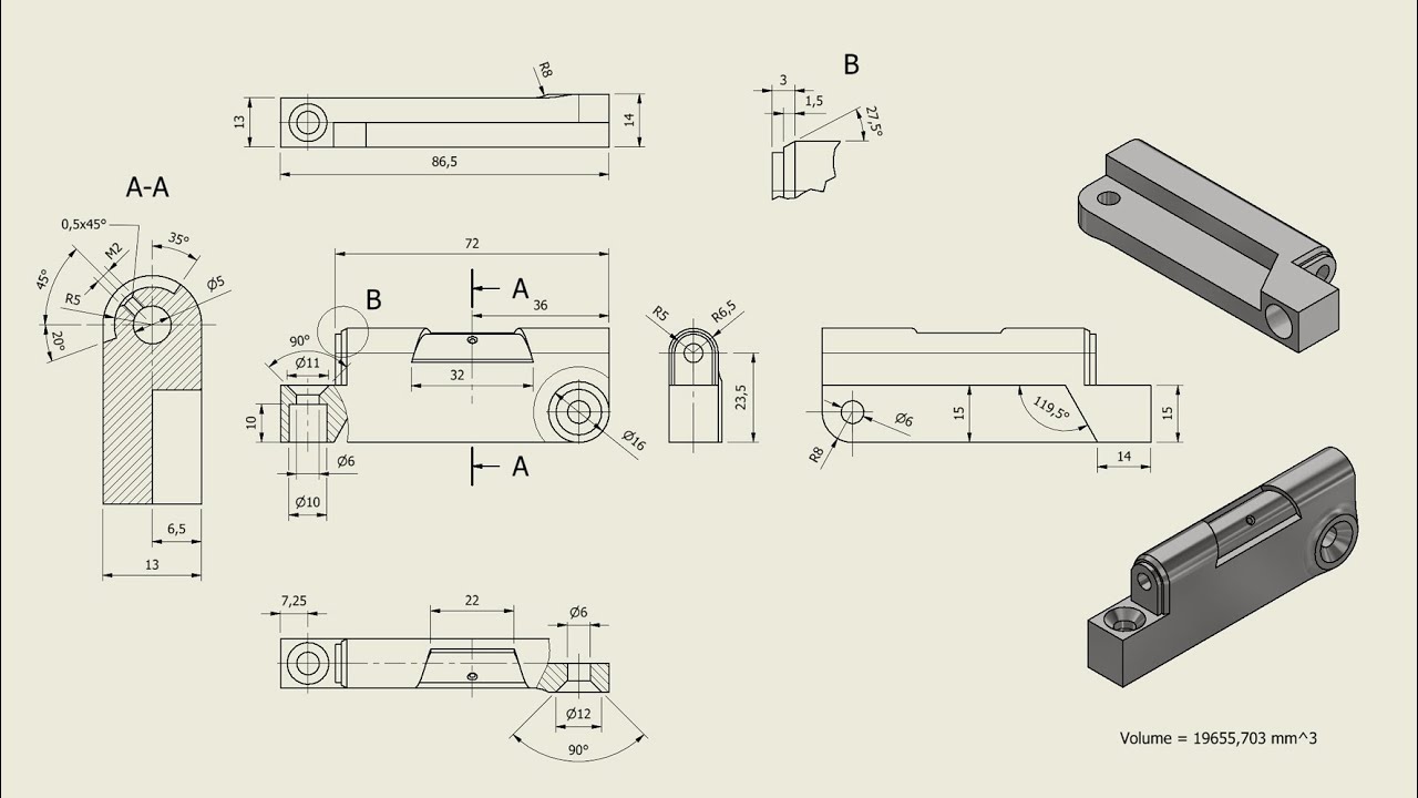 Tutorial Inventor - 539 STATIC HINGE - YouTube