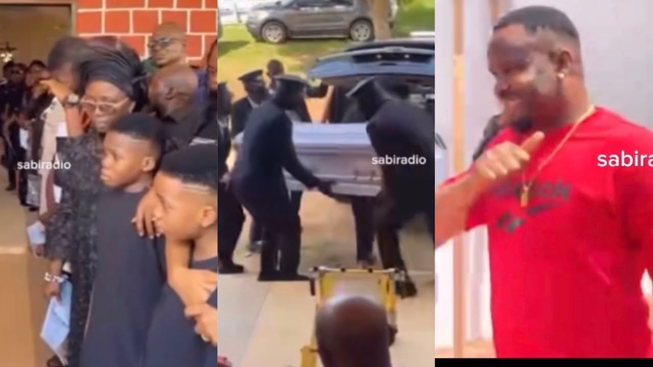 Zubby Michael In Tears As He Attends Junior Pope Burial In Enugu - YouTube