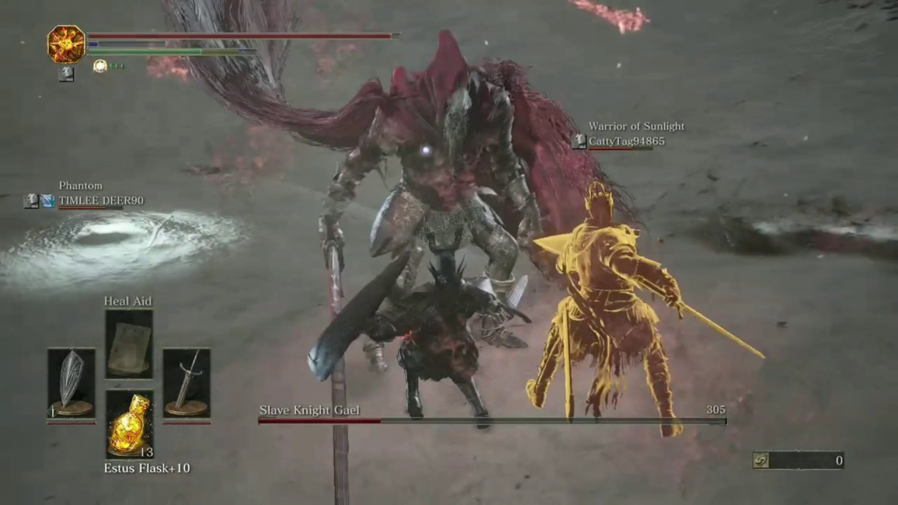 Dark Souls 3 Slave Knight Gael Gameplay - YouTube