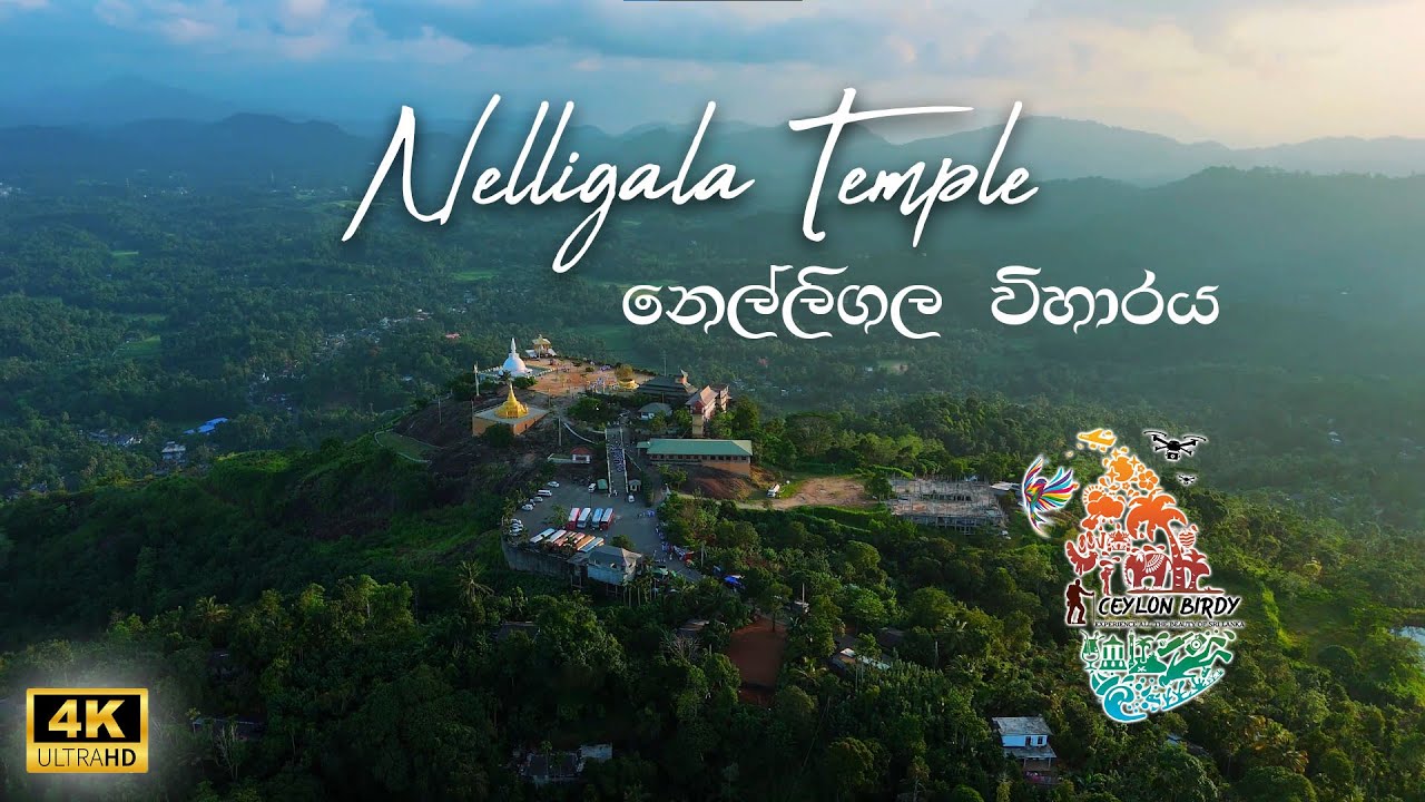 Relaxing | Serene Skies Over Nelligala Temple | නෙල්ලිගල විහාරය | 4K ...
