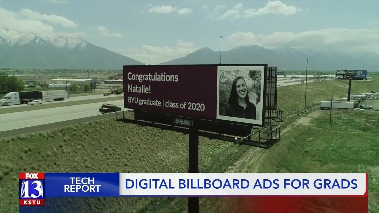 Tech Report - Digital billboard ads for grads - YouTube