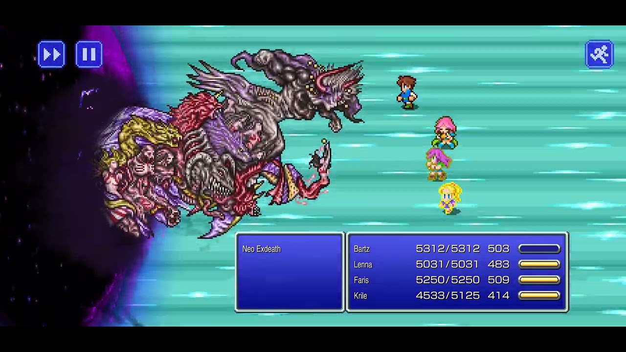 Beating Final Boss Final Fantasy V Pixel Remaster EXDeath/Neo EXDeath ...