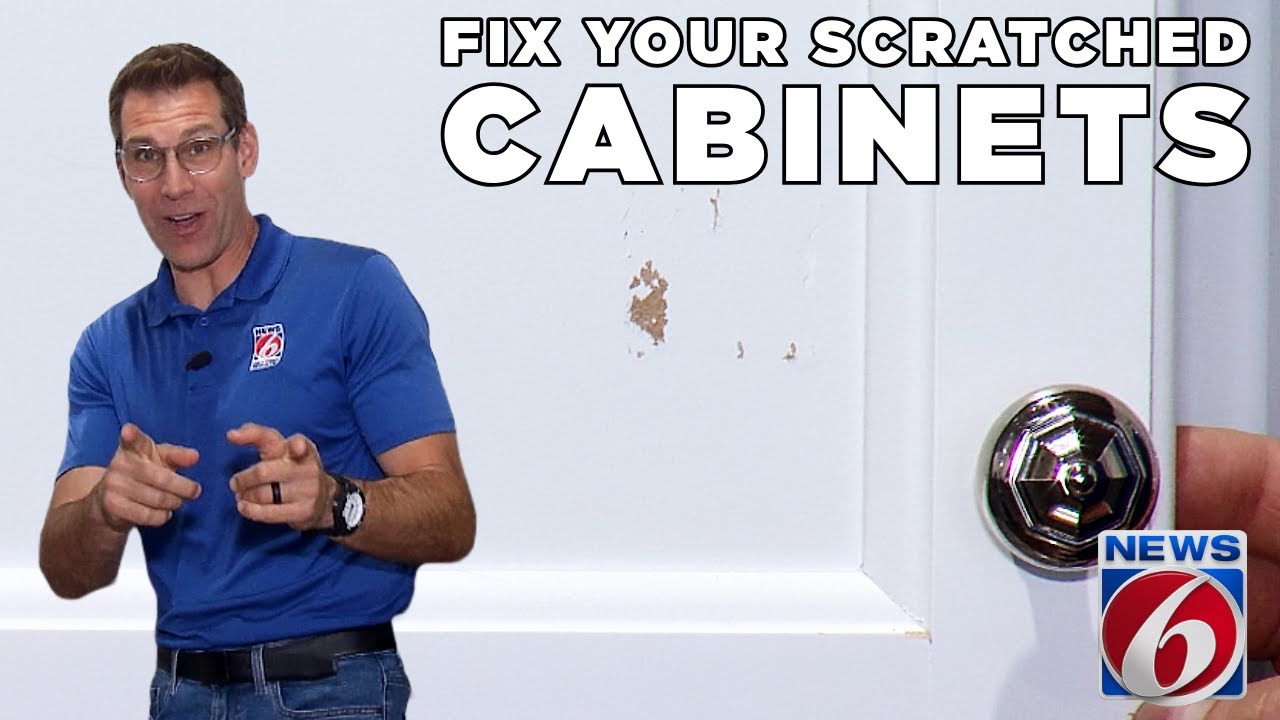 Scratched cabinets? Touch ‘em up in 5 minutes! - YouTube