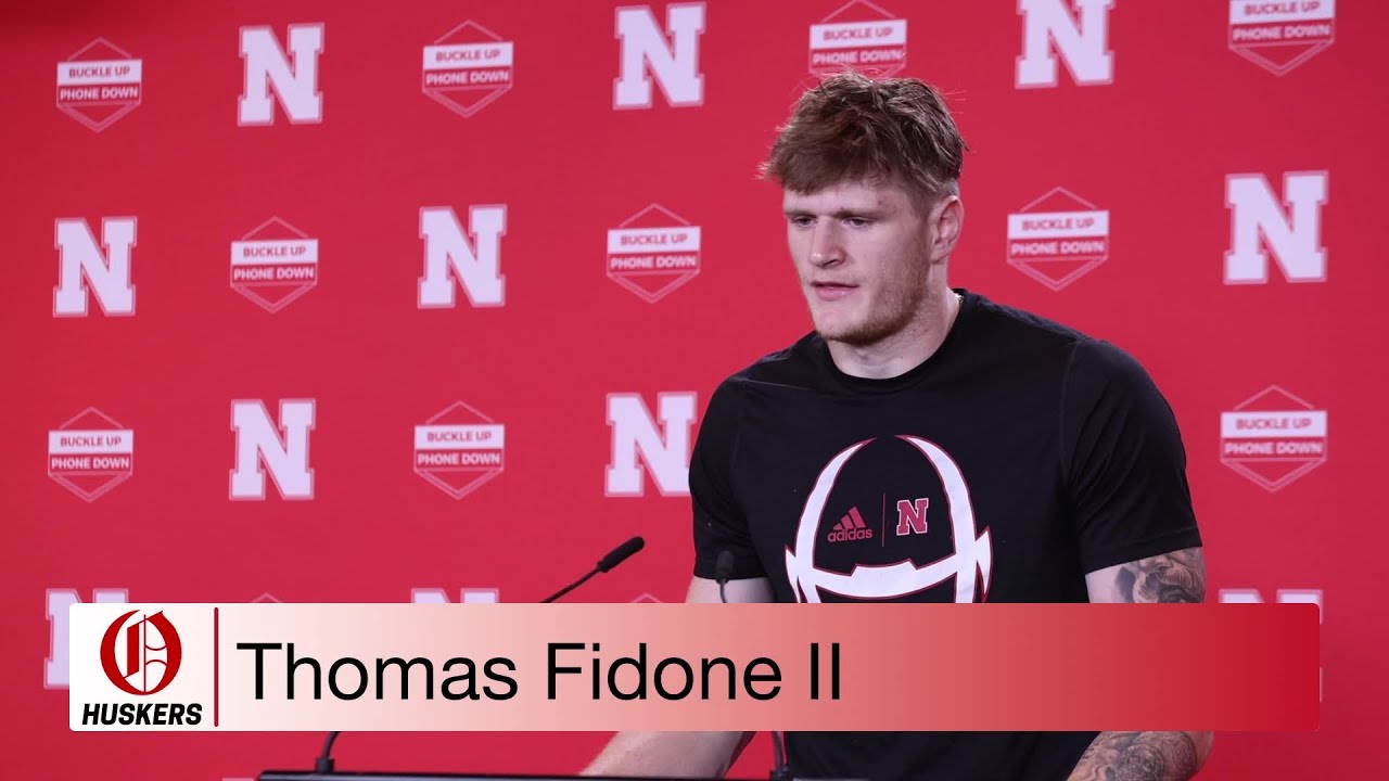 Nebraska's Thomas Fidone II full press conference following spring game ...