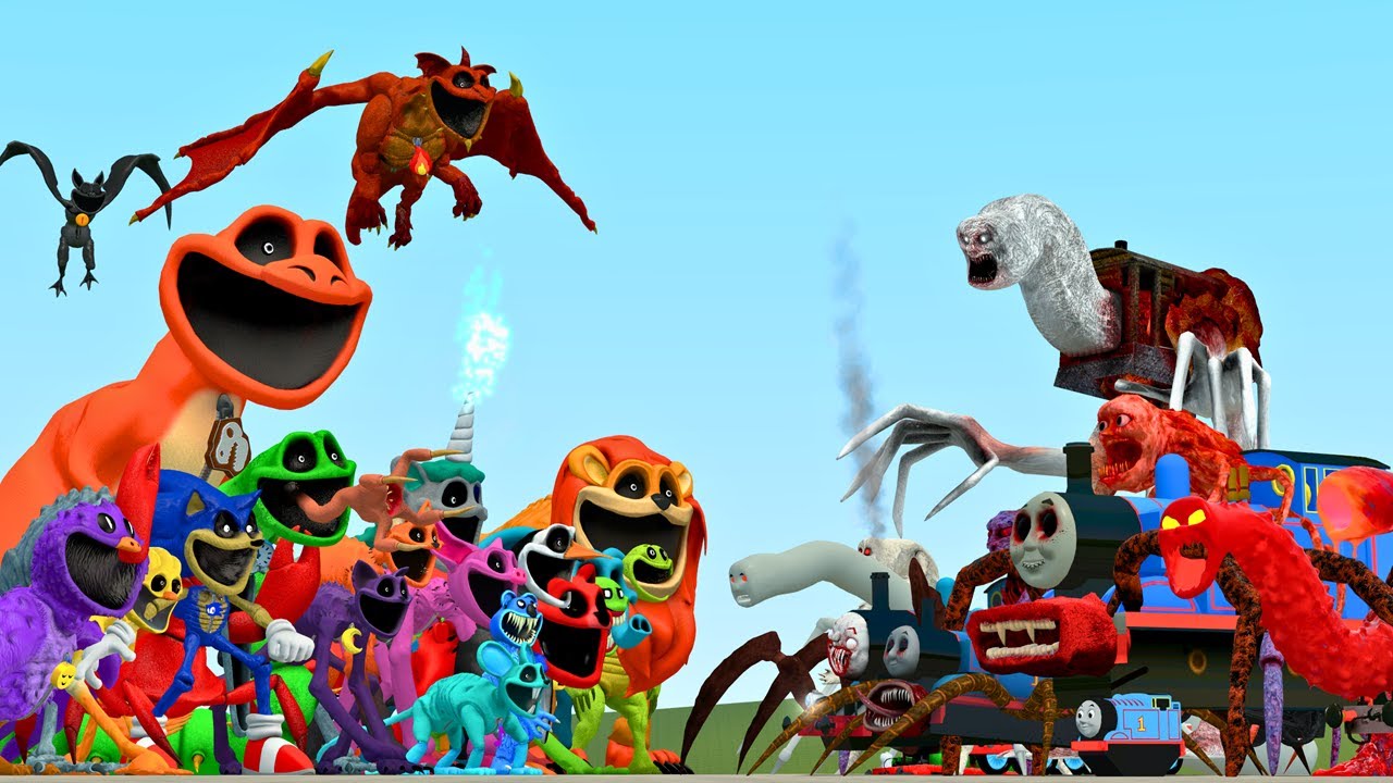 All Thomas Train & Friends Vs All Smiling Critters Poppy Playtime ...