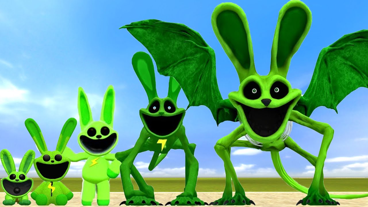 EVOLUTION OF RABIT DRAGON SMILING CRITTERS POPPY PLAYTIME CHAPTER 3 In ...