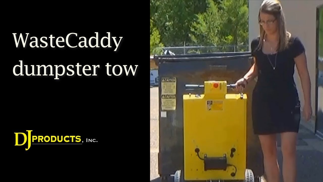 Tow Heavy Garbage Dumpsters with WasteCaddy - YouTube
