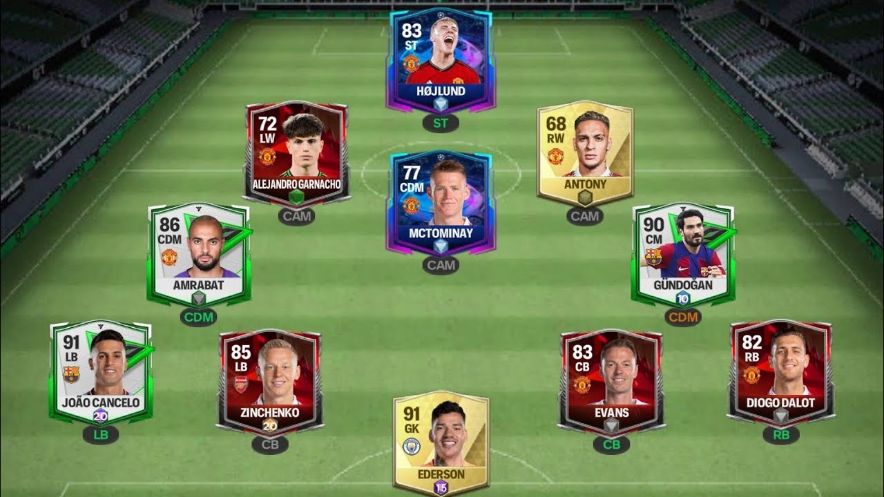 FC Mobile เตรียมทำทีม แมนยูฯ ตามคำขอ แผน 4-2-3-1 ที่ใช้ในศึกแดงเดือด เสมอกับพวกพี่ๆ - YouTube