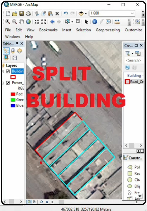 How to Split a Building in ArcGIS I Split Building #sorts #gistutorial #split #building #gis# ...