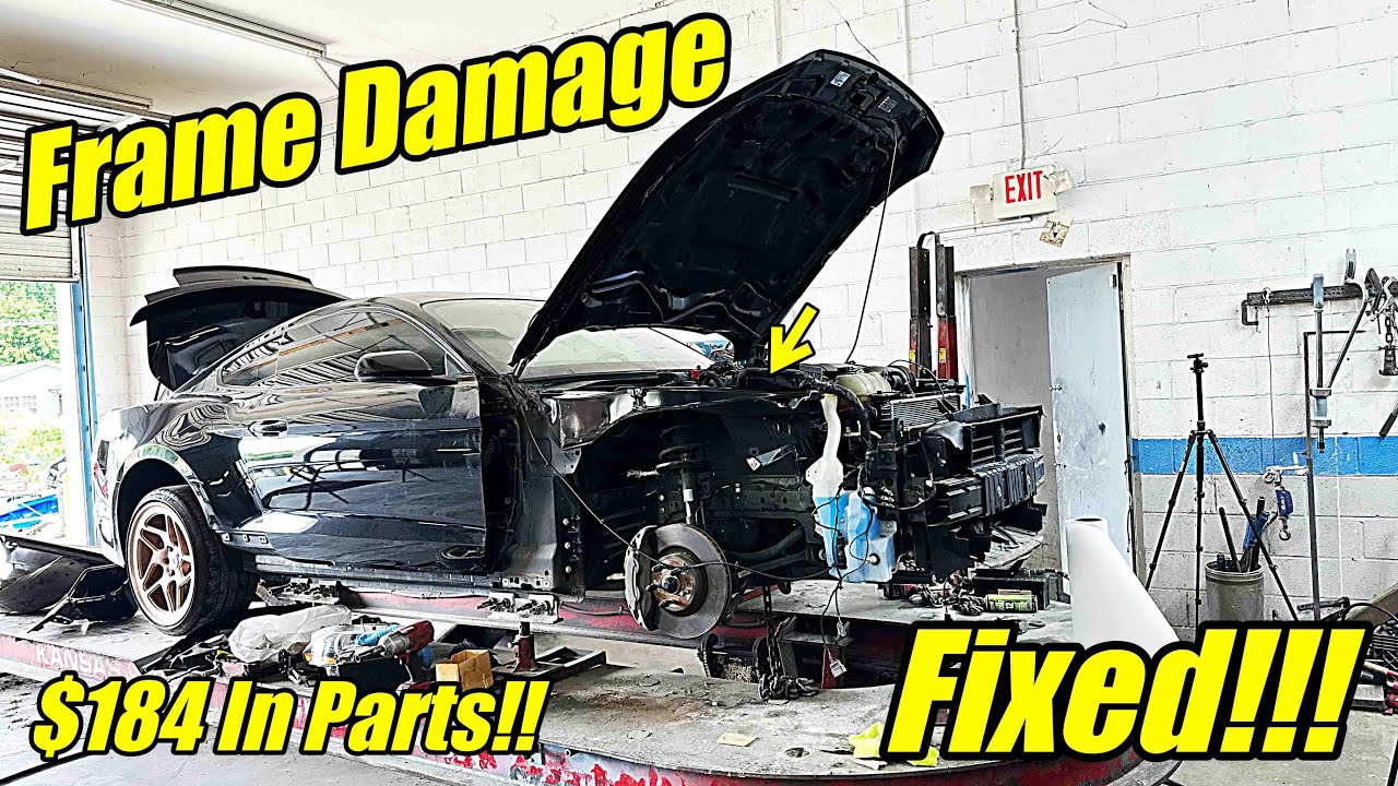 We Fixed My Mustang's Frame Damage For Cheap! It's Ready For the Road ...