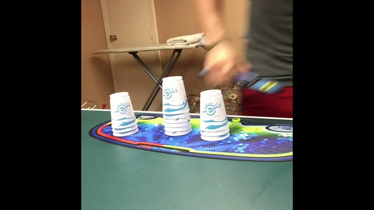 Speed Stacking: New Cycle Record 5.454 - YouTube