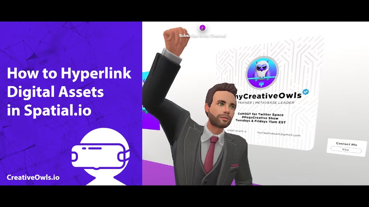 How to Hyperlink VR Digital Assets in Spatial.io - YouTube