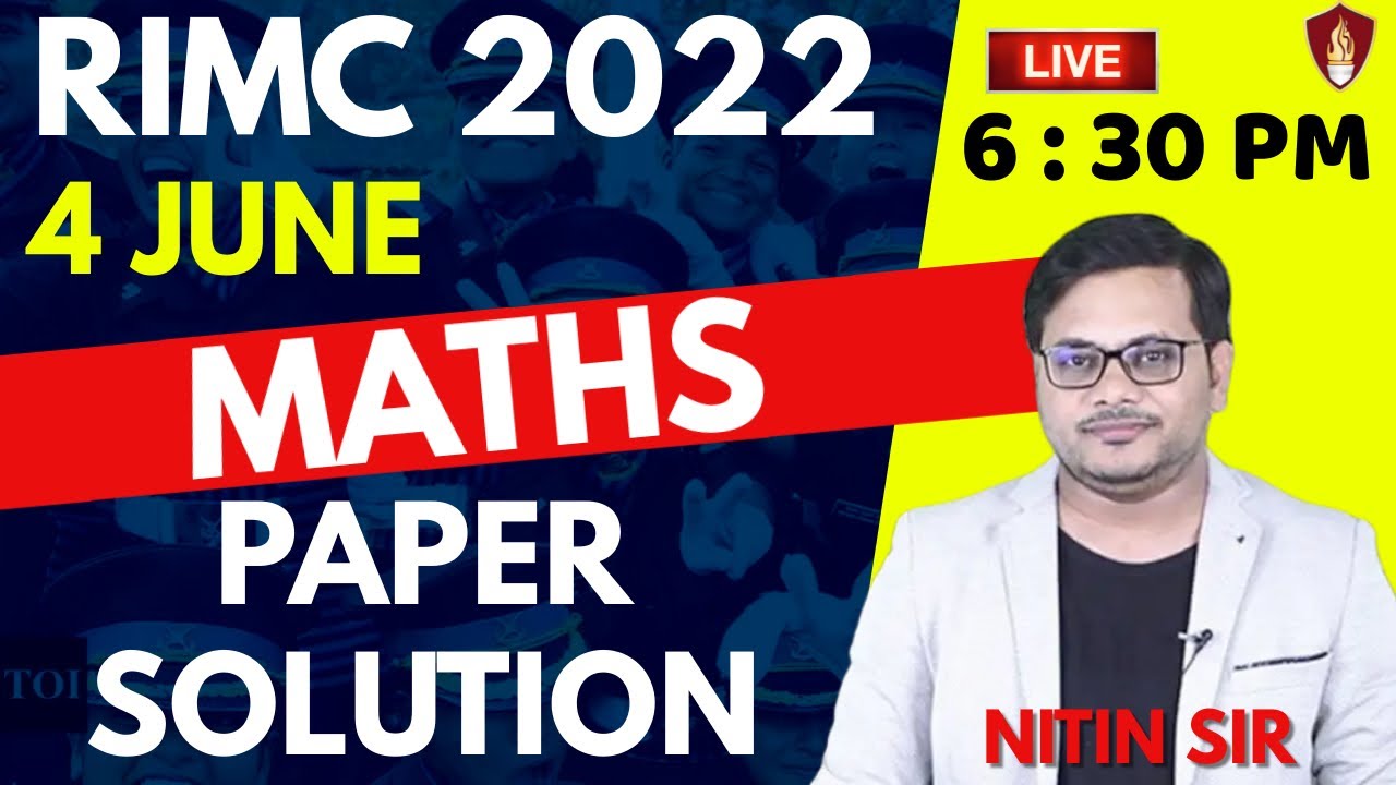 RIMC Paper Solution 2022 | RIMC Maths Paper Solution 2022 | 4 June 2022 ...