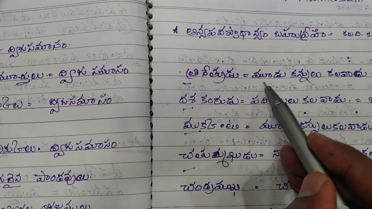 బహువ్రీహి సమాసం/bahuvreehi samasam by Parankusham - YouTube