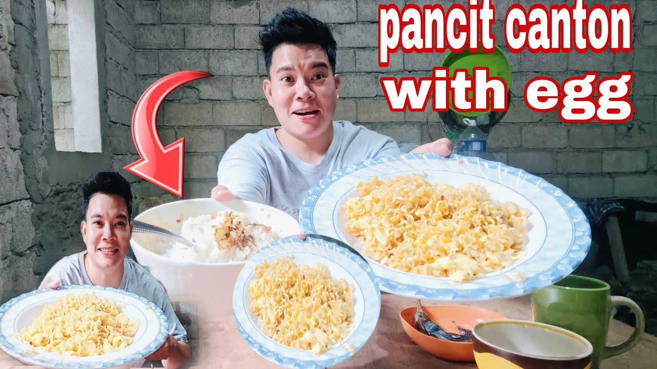 BREAKFAST PANCIT CANTON WITH EGG SCRAMBLE - YouTube