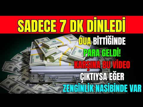 SADECE DİNLEDİ, DUA BİTİNCE RIZIK AÇILDI; BU VİDEO KARŞINA GELDİYSE BOLLUK KADERİNDE YAZILIDIR!!!