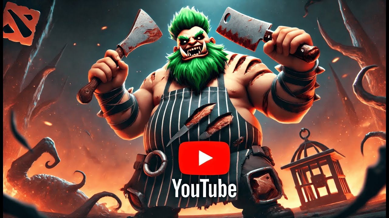 The funny moment of my gameplay in Dota 2. (Hero Pudge)لحظات خفن گیم ...