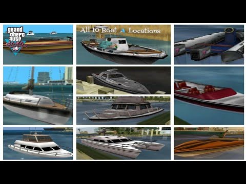 GTA Vice City All 10 Boats Locations | GTA Vice City- fastest boat ...