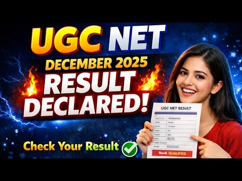 UGC NET December 2025 Result Declared 🔥 NET JRF Result 🎯 NTA UGC NET ...