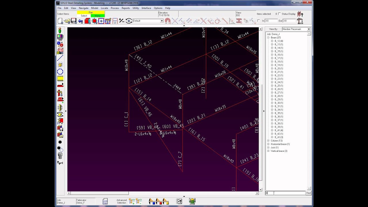 Lesson 7a (Model Tree) - How/2 Get Started in SDS/2 v7.2 - YouTube