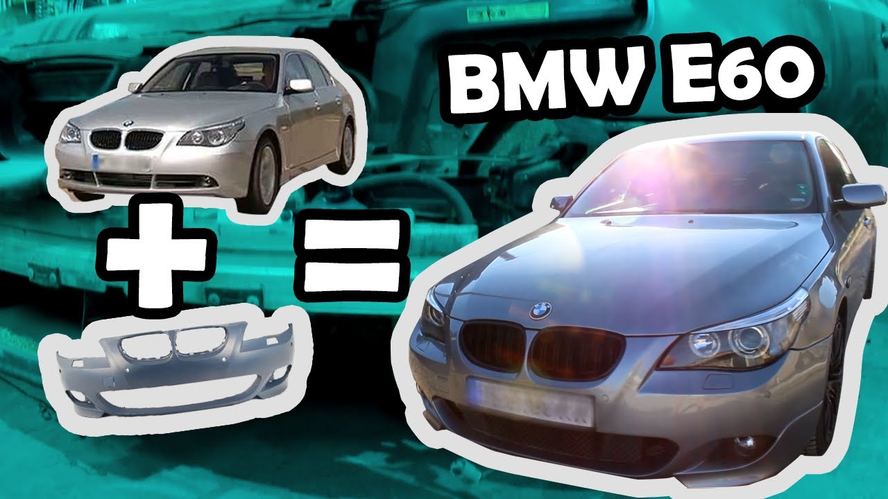 Bmw E60 Repaint and M tech Pack Install - YouTube