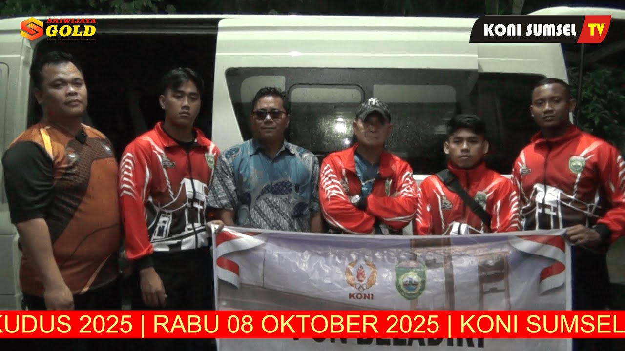 🔴 LIVE | KEBERANGKATAN ATLIT PON BELA DIRI SUMSEL KUDUS 2025 - YouTube