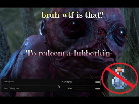 (disturbing..) -To redeem a lubberkin- Witcher 3 Deathmarch, no potions ...