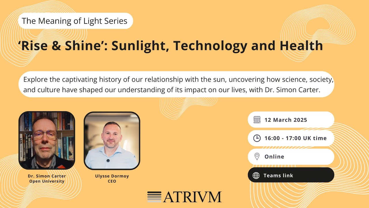 ATRIUM THE MEANING OF LIGHT SERIES - '‘Rise & Shine: Sunlight ...