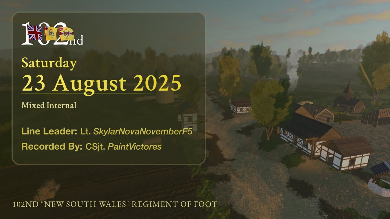 Heavy Losses - 102nd Regiment of Foot (Nova) - August 23, 2025 - YouTube