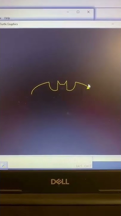 Batman logo using Python. - YouTube