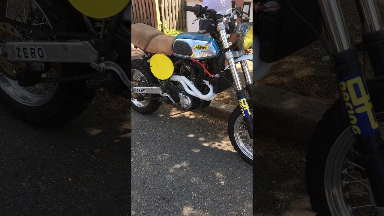 KTM LC4 custom scrambler - YouTube