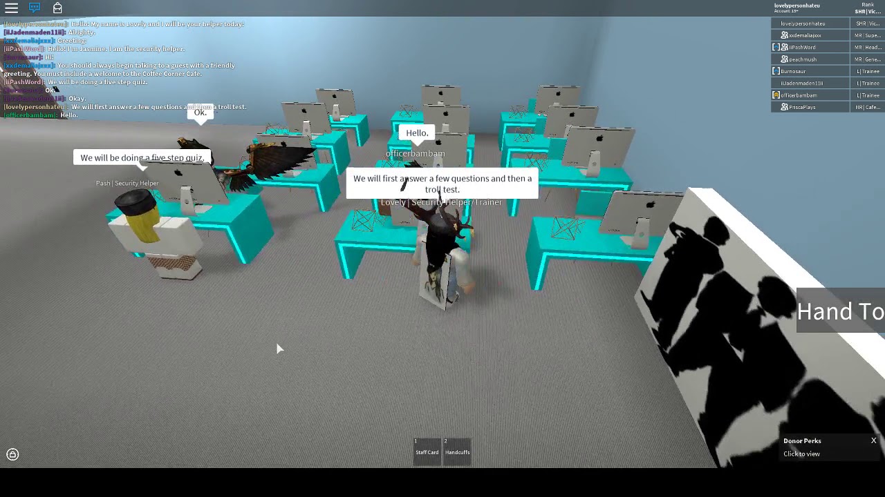Roblox, Coffee Corner Cafe! Training session - YouTube