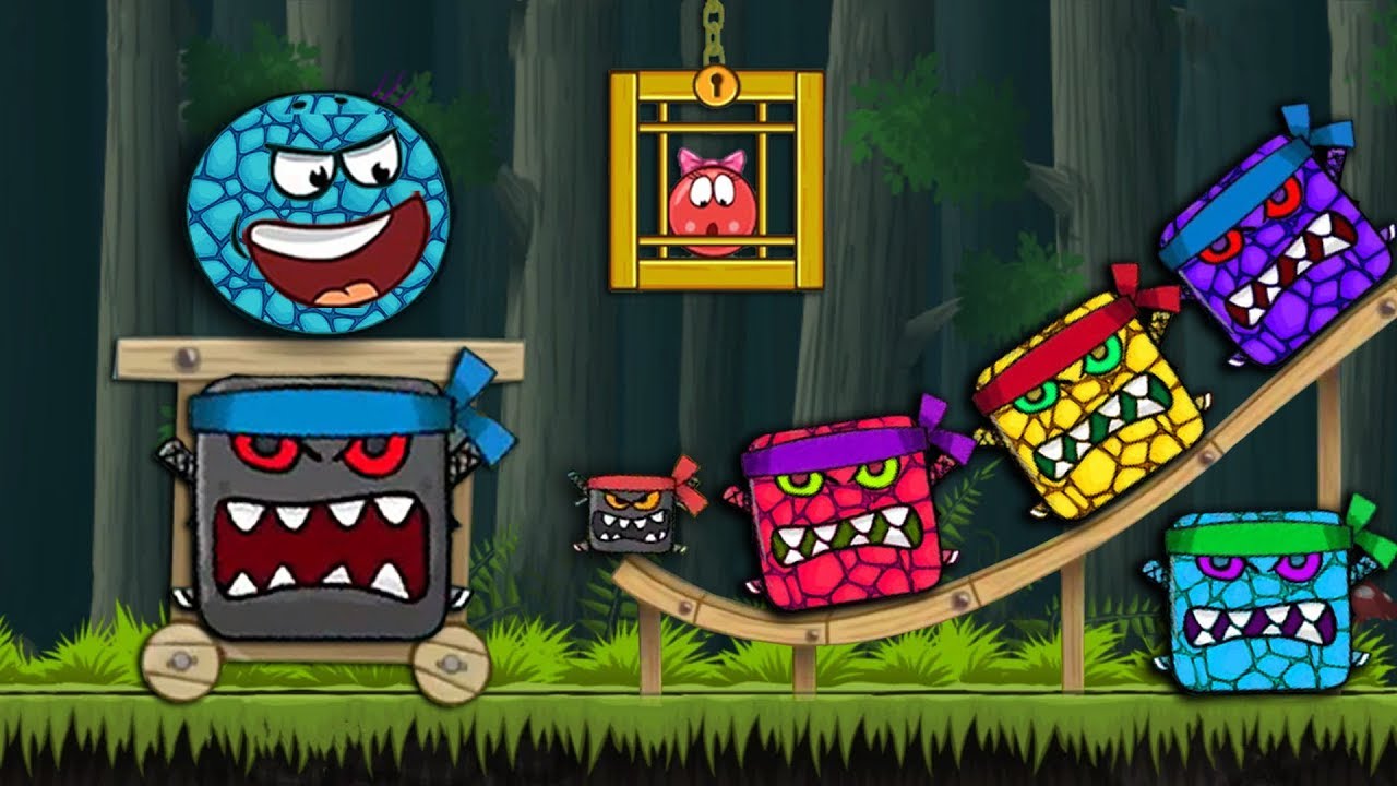 RED BALL 4 - "FUSION TOMATO-BERRY BALL" Gameplay of Deep Forest with ...