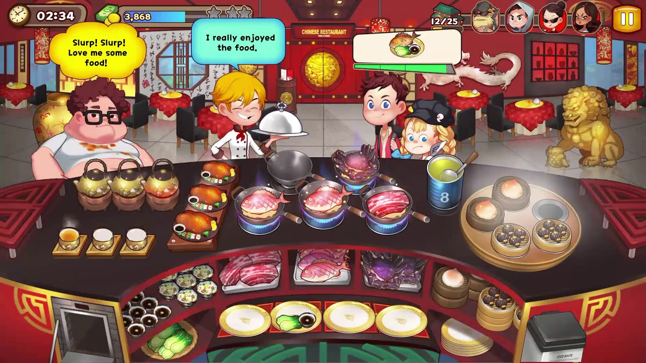 Cooking Adventure - Chinese Restaurant Level 45 - Full Upgrade - YouTube