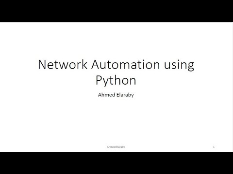 Network Automation using Python - Session1 - YouTube