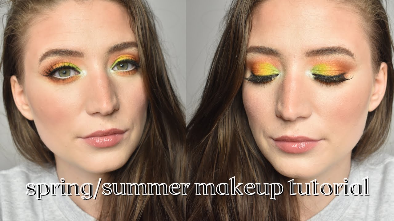 Spring/Summer Makeup Look Tutorial #summermakeup #makeuptutorial #makeup - YouTube