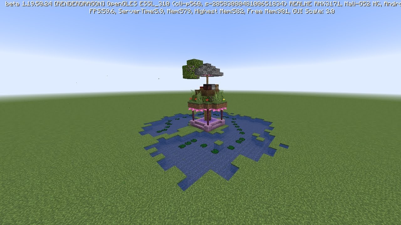 Minecraft purple tree house - YouTube