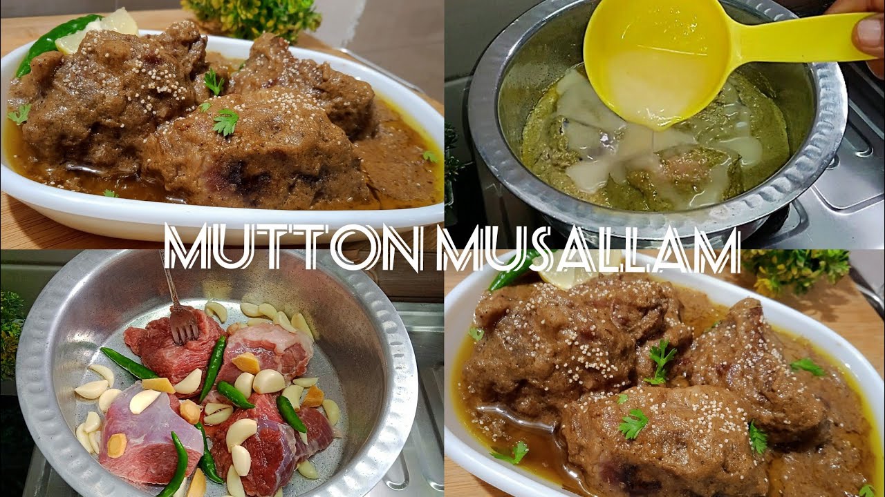 Mutton Musallam | How to make mutton musallam | Mutton musallam gravy ...
